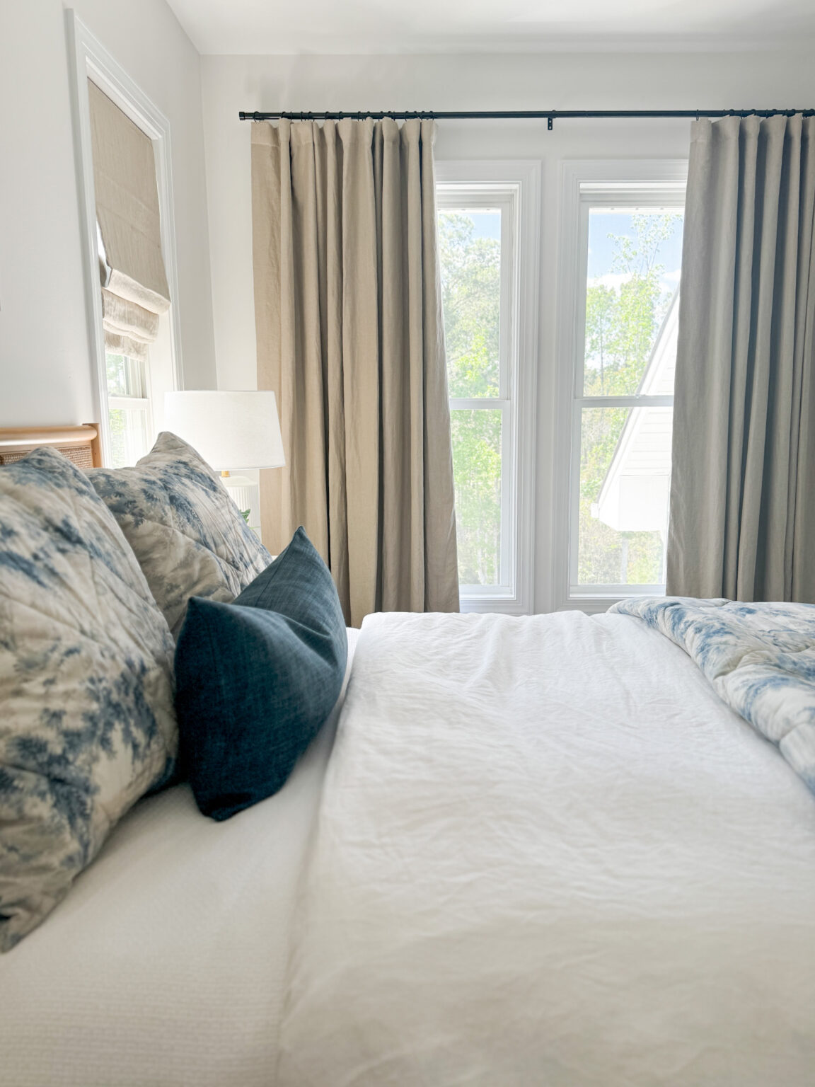 Design Ideas for a Bedroom with Uneven Windows - CASS Design Co.